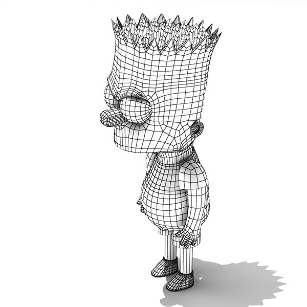 bart simpson 3d max