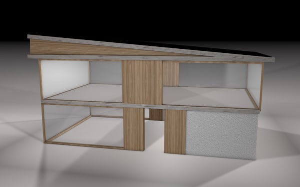 3d simple house