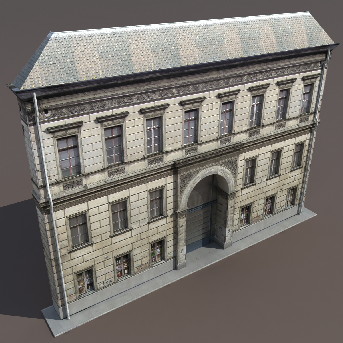 building exterior modelled 3d max