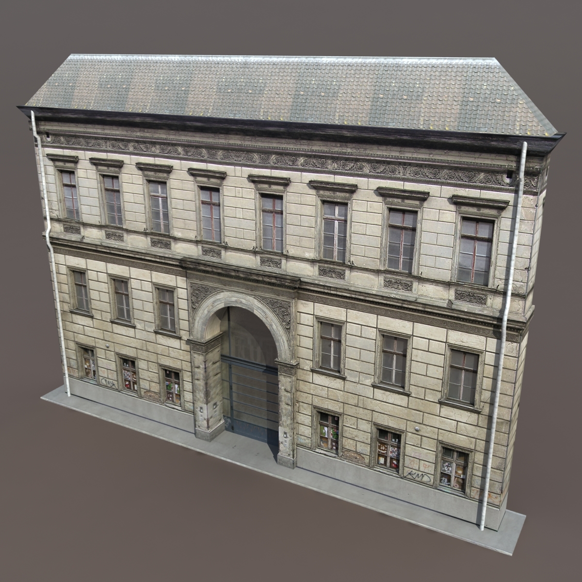 building exterior modelled 3d max