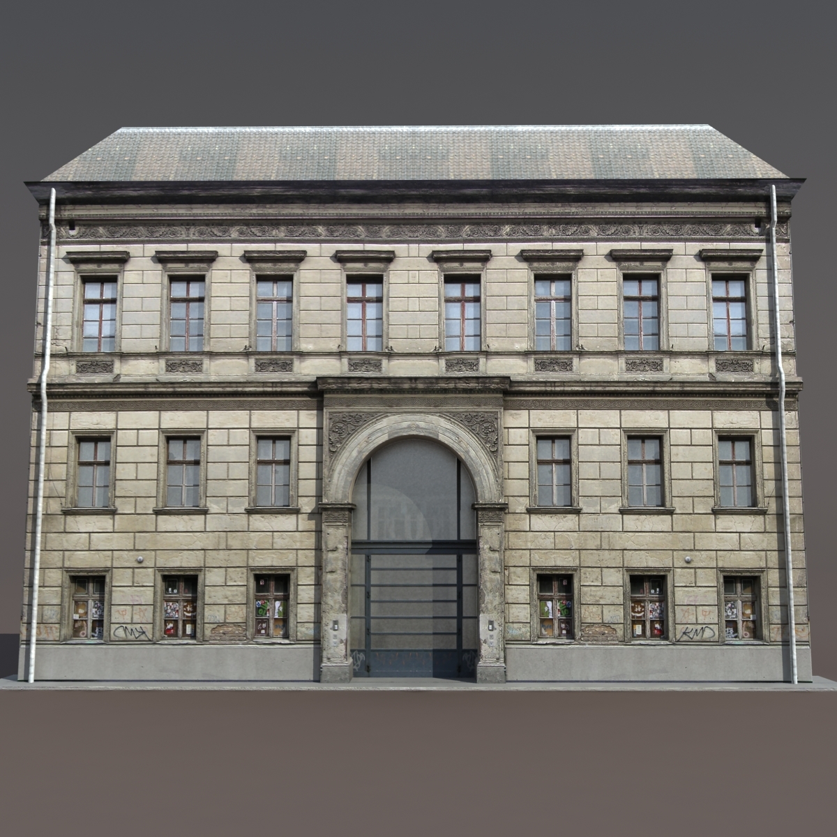 building exterior modelled 3d max