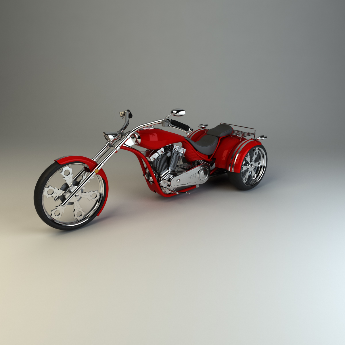custom choppers 3d model