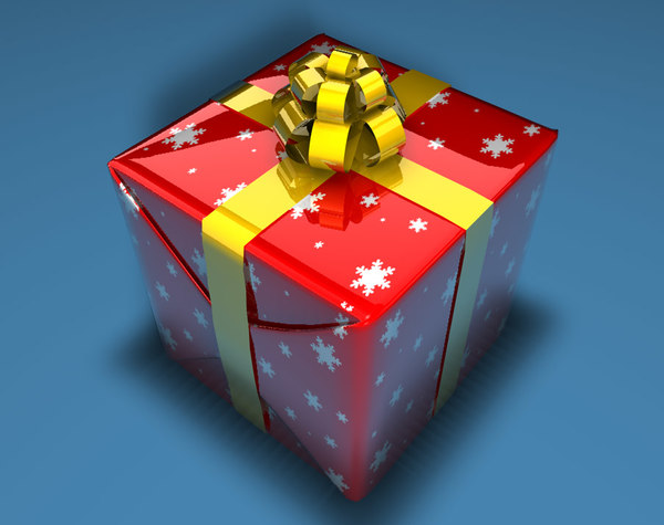 christmas gift 3d max