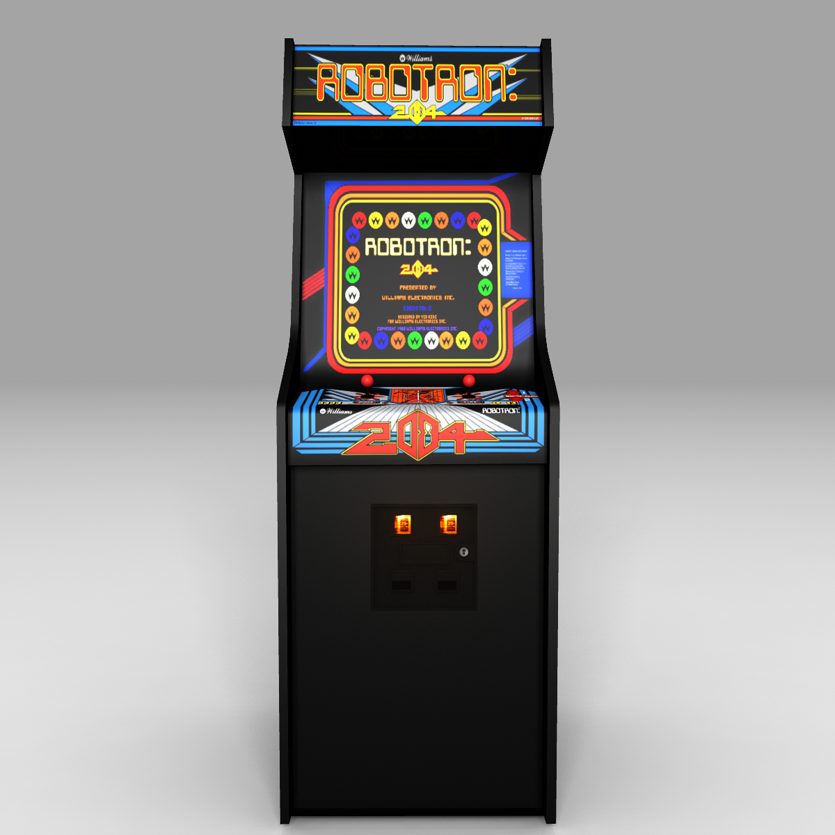 classic robotron arcade 3d model