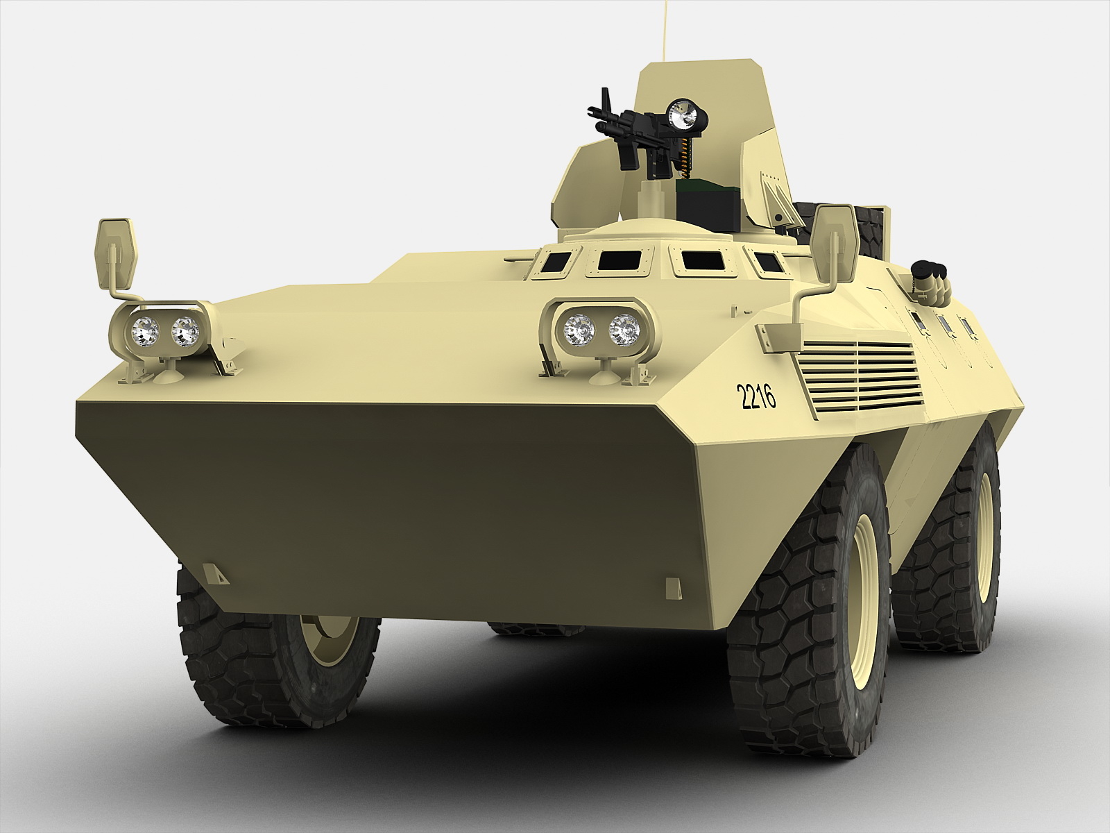 fiat 6614 apc 3d model