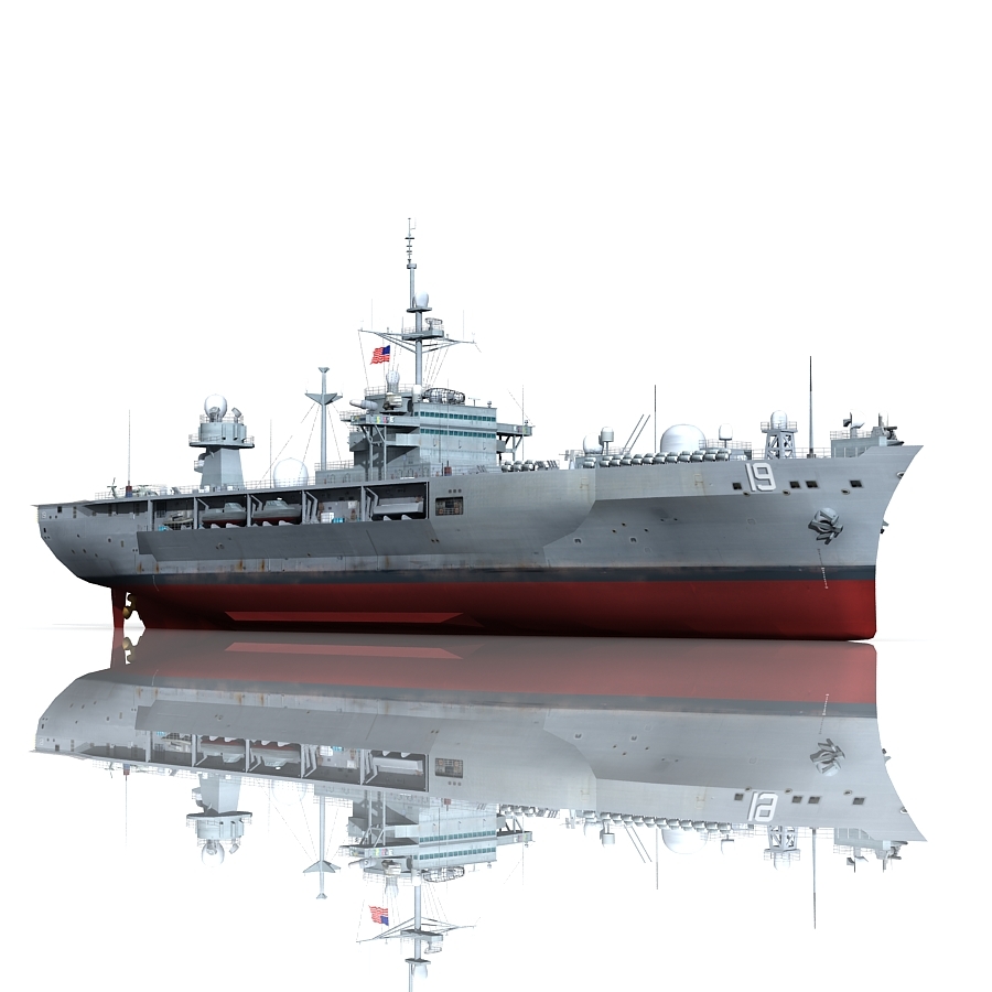 3d 3ds uss blue ridge lcc-19