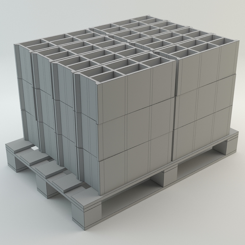 3ds max pallet breeze block