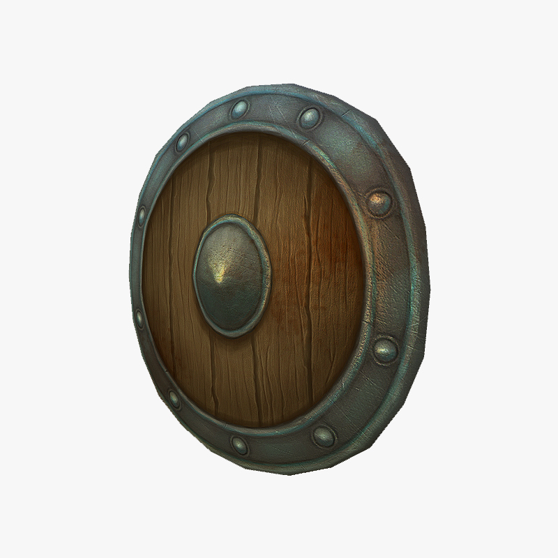 3d 3ds shield stylized