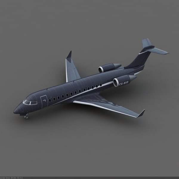 bombardier challenger 850 3d model