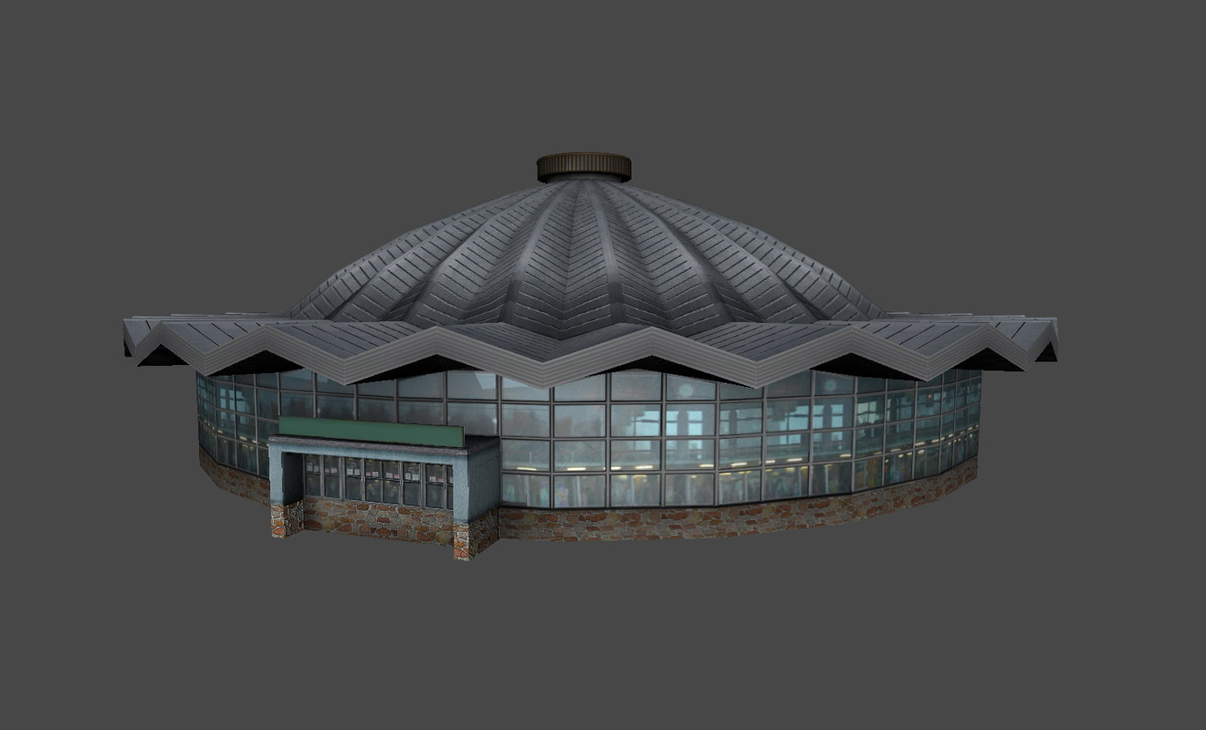 circus buildings 3d fbx