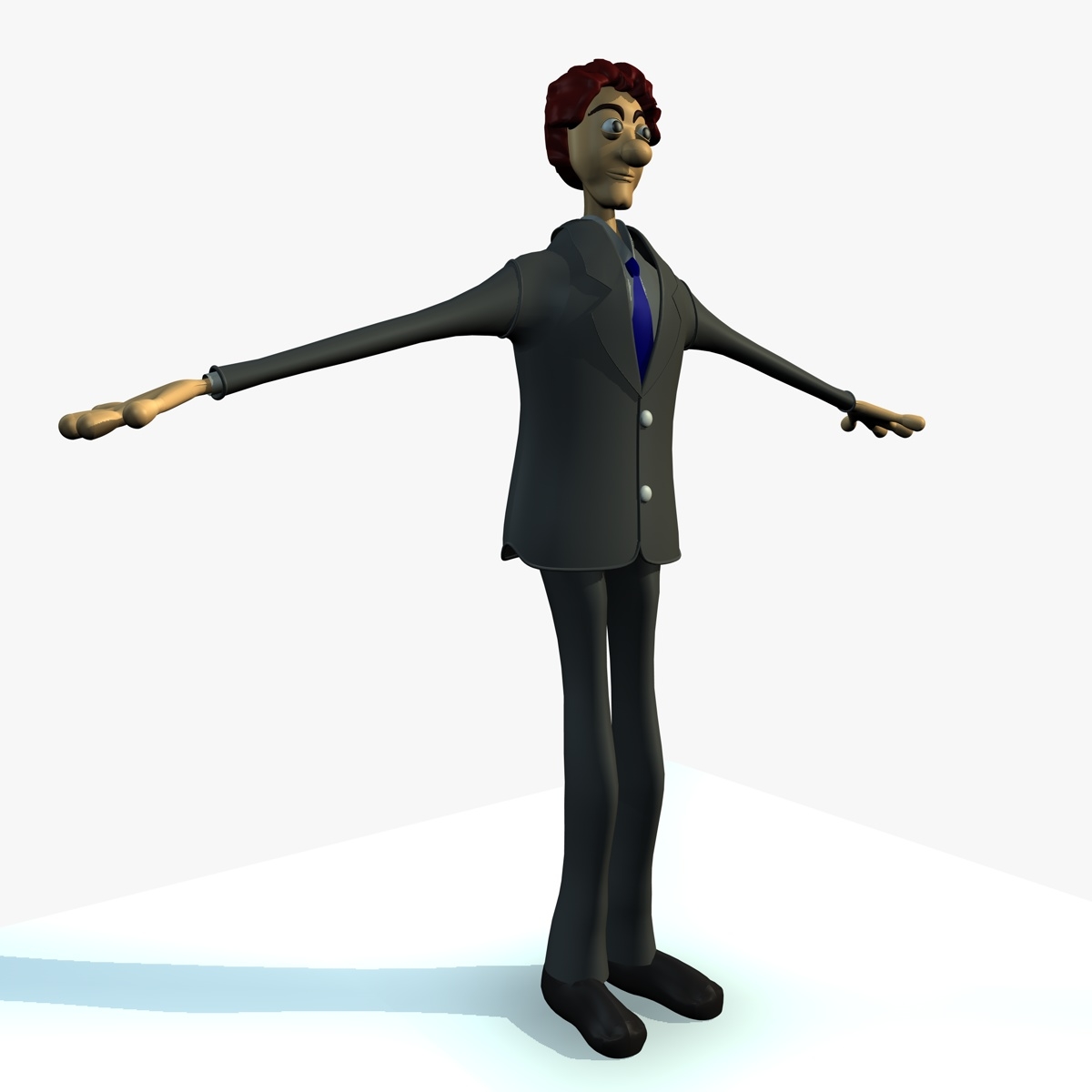 3d Robert Male Cartoon Character