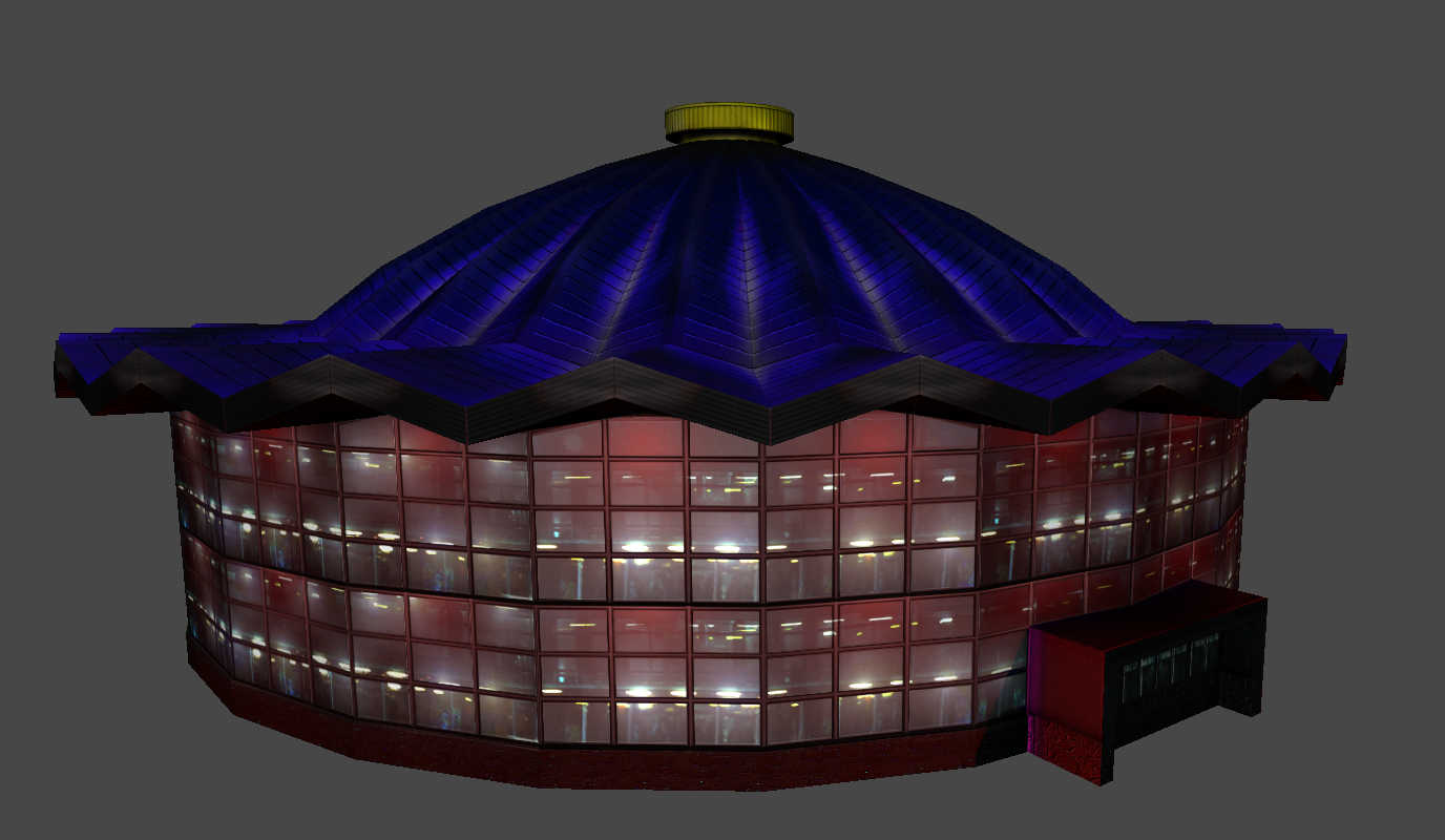 circus buildings 3d fbx