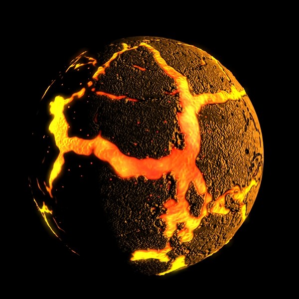 cracked earth planet 3d max
