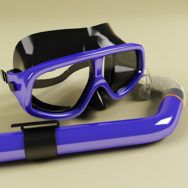 diving masks 3d 3ds
