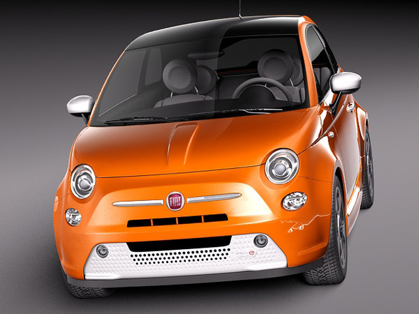 3d model fiat 500 e 500e