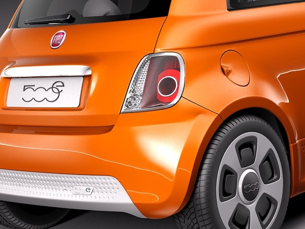 3d model fiat 500 e 500e