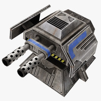 free dby-827 heavy dual turbo 3d model