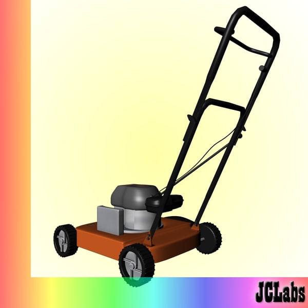 3d model lawn mower lawnmower