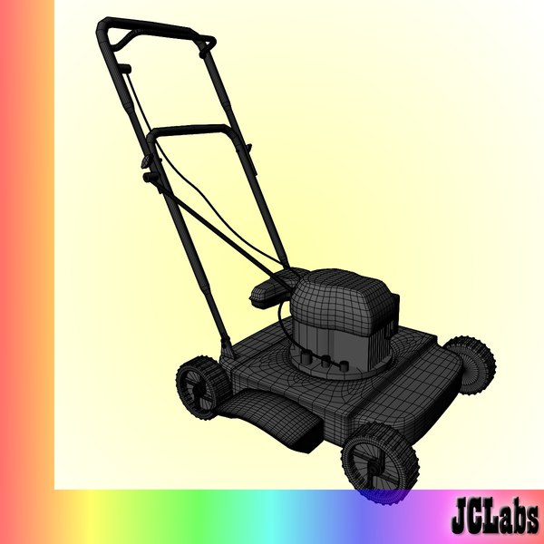 3d model lawn mower lawnmower