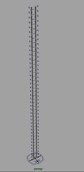 maya rigged dna helix