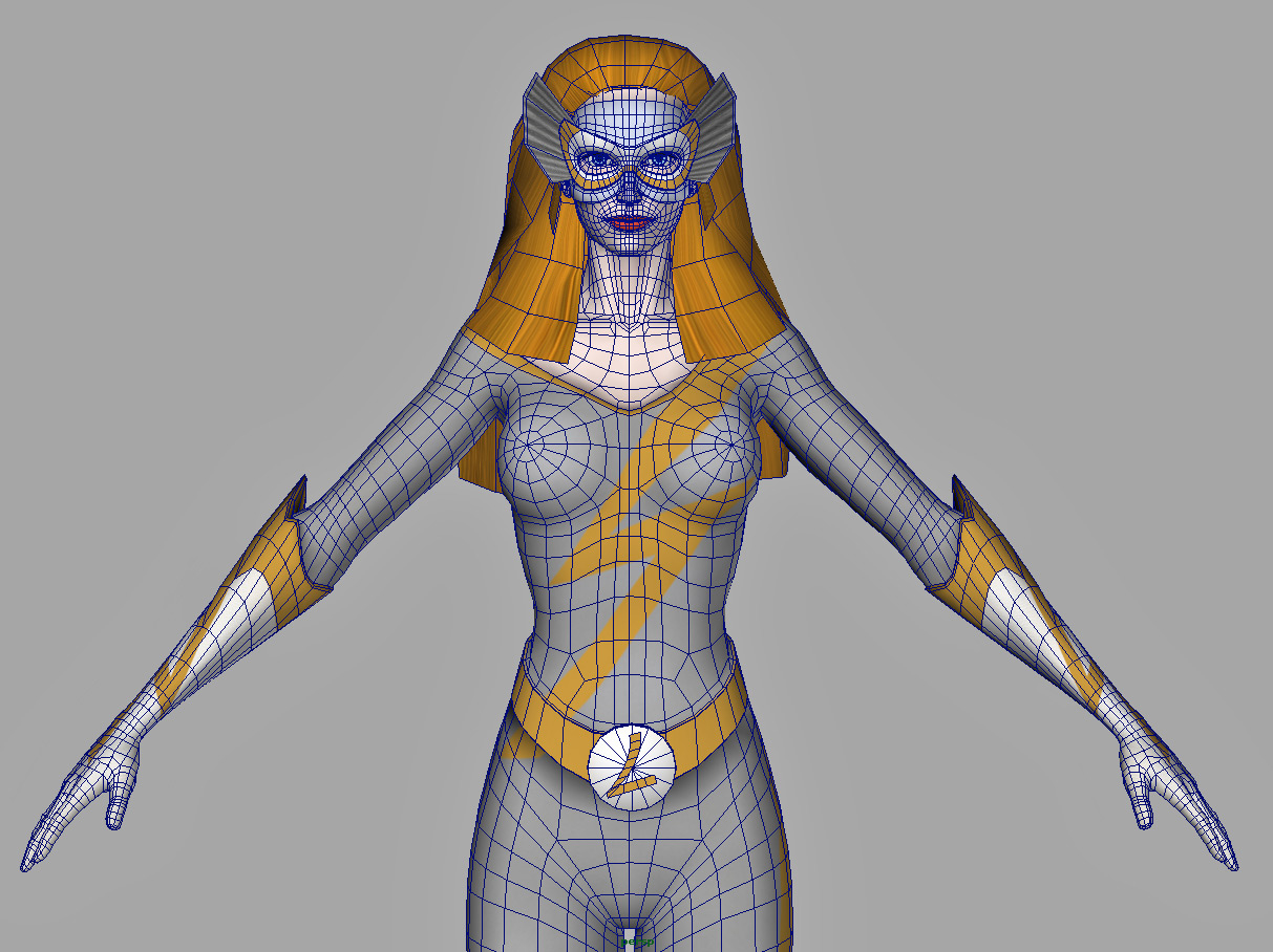 free obj model lucky superhero format