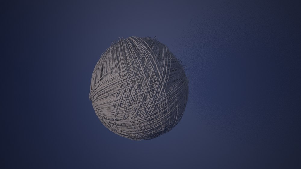 wool ball 3d model
