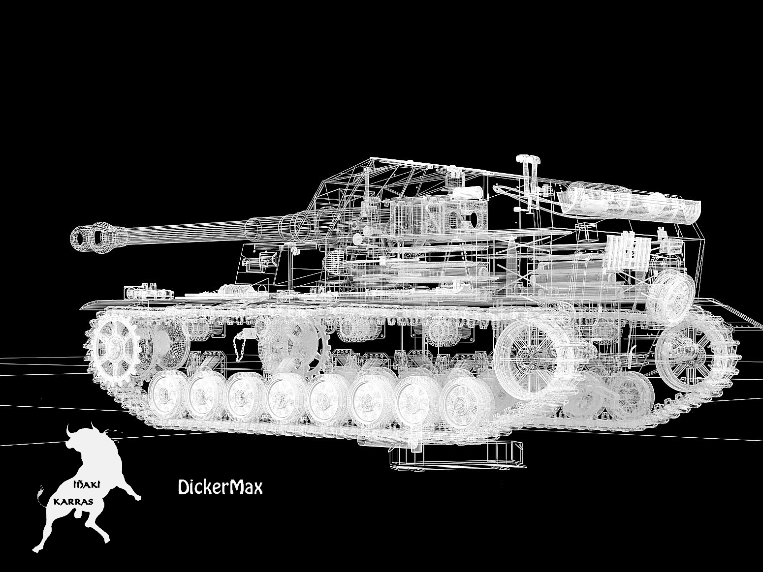 tank dicker winter scheme 3d max