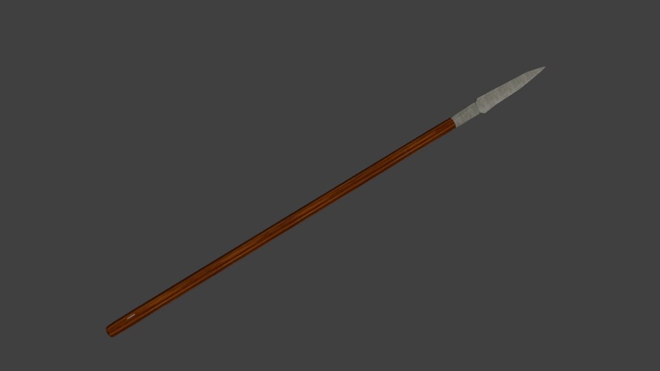 medieval pike 3d model