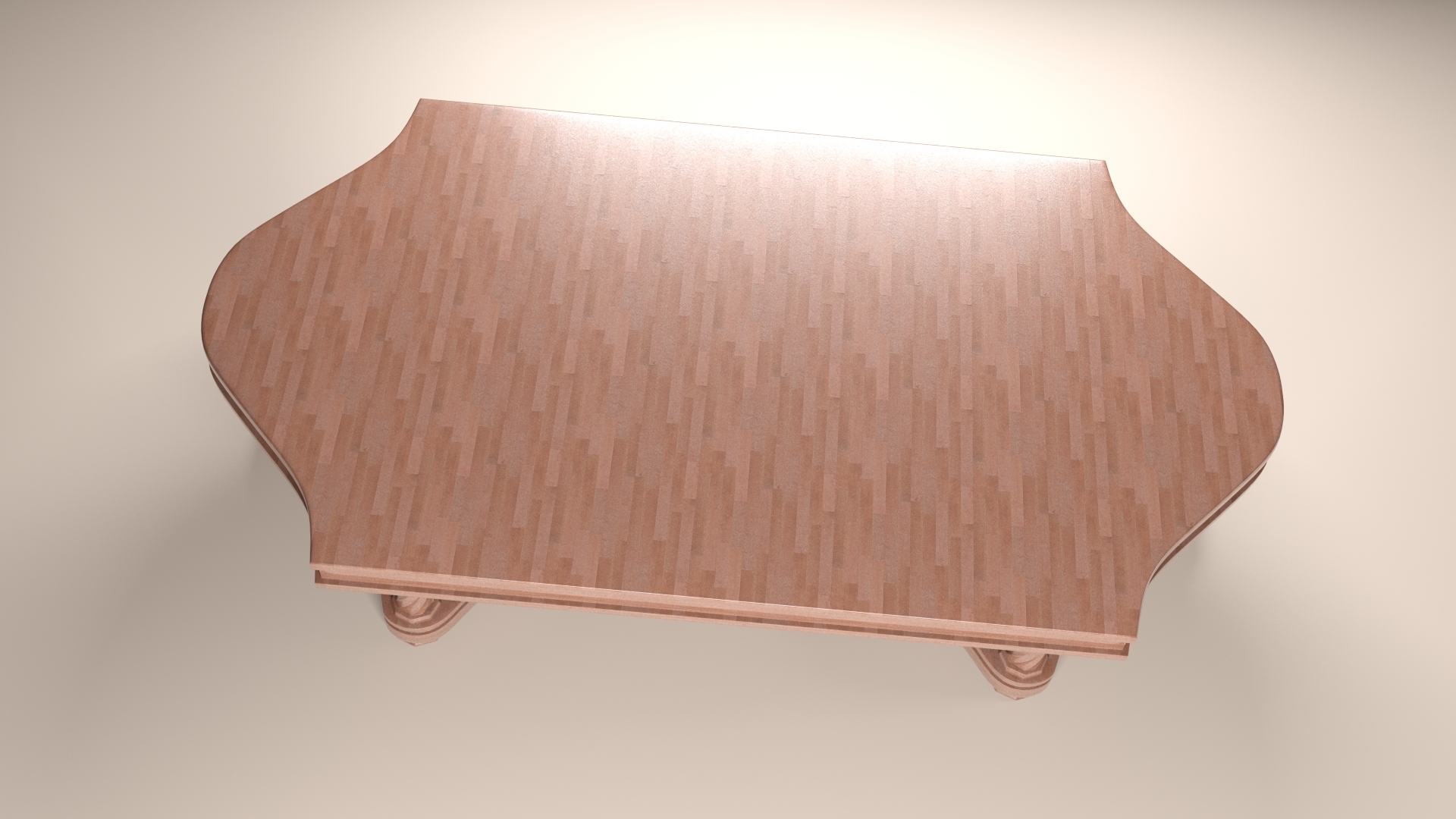 3d classic wooden table model
