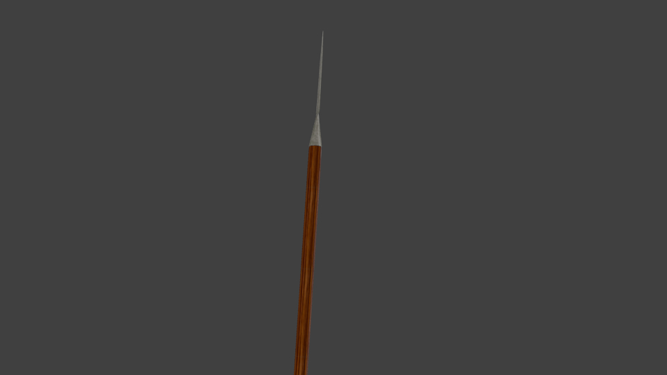 medieval pike 3d model