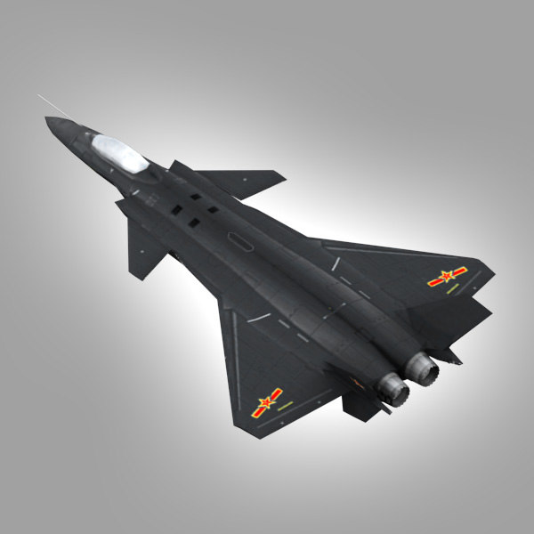 3d prototype jet fighter model