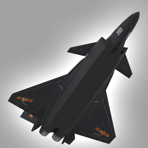 3d prototype jet fighter model