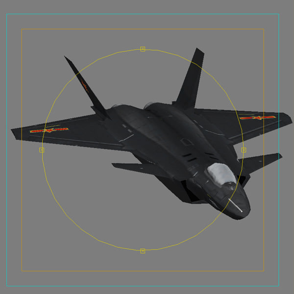 3d prototype jet fighter model