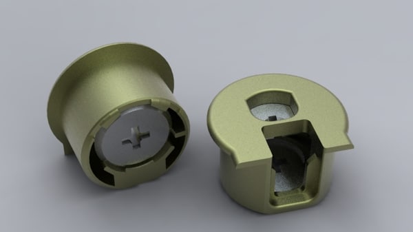 modelo 3d Minifix Scew Cam barril de fijación - TurboSquid 731138