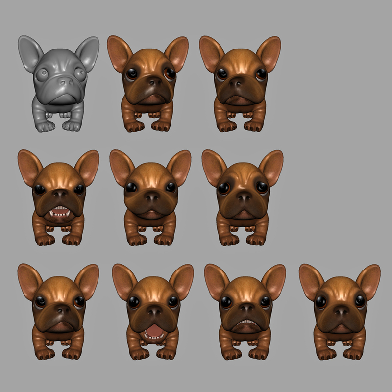 obj french bulldog puppy morphs