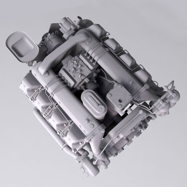 3d kamaz engine