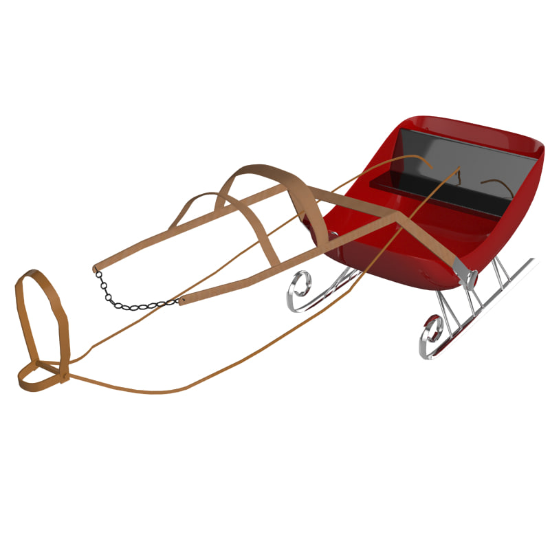 3d model sled sleigh