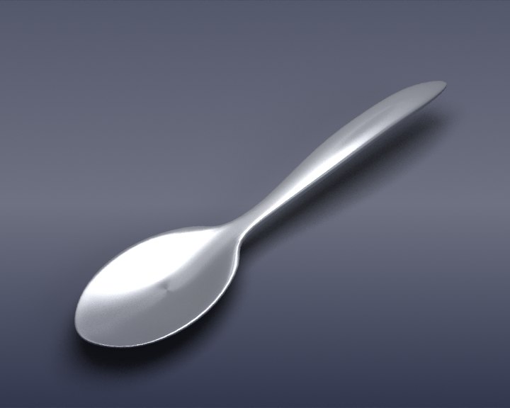 realistic spoon 3d model