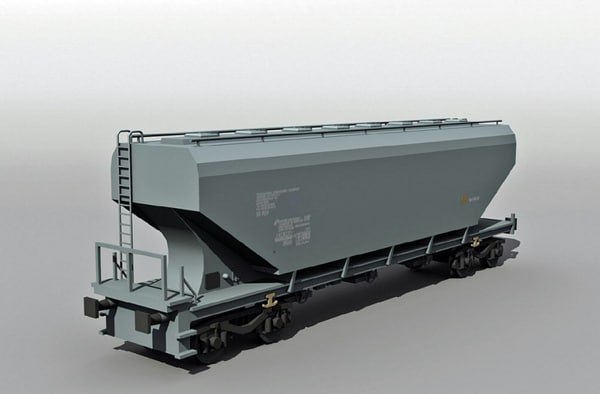 3d hopper railcar model