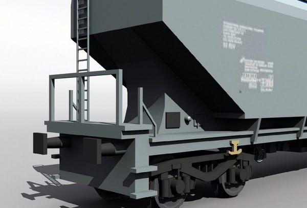 3d hopper railcar model