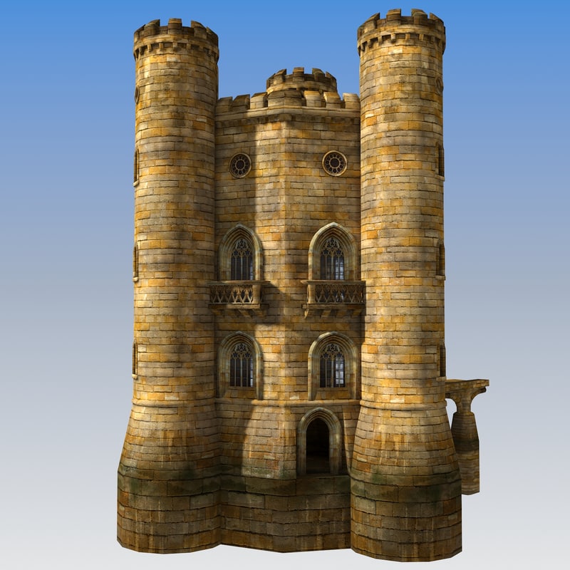 medieval castle yellow tower max