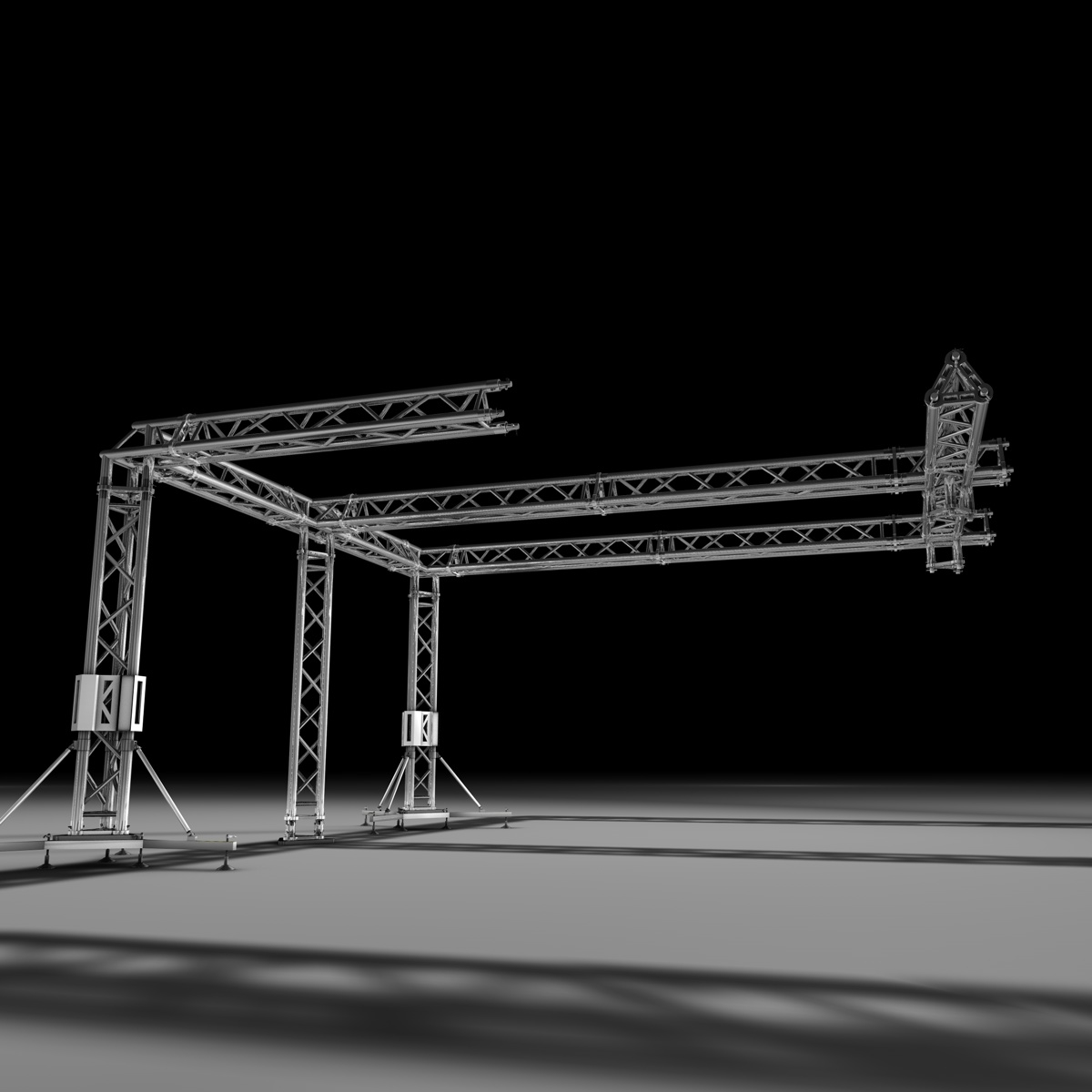 3d model truss structures