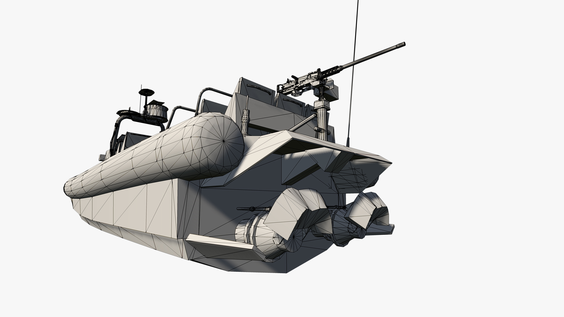 rhib guns 3d fbx