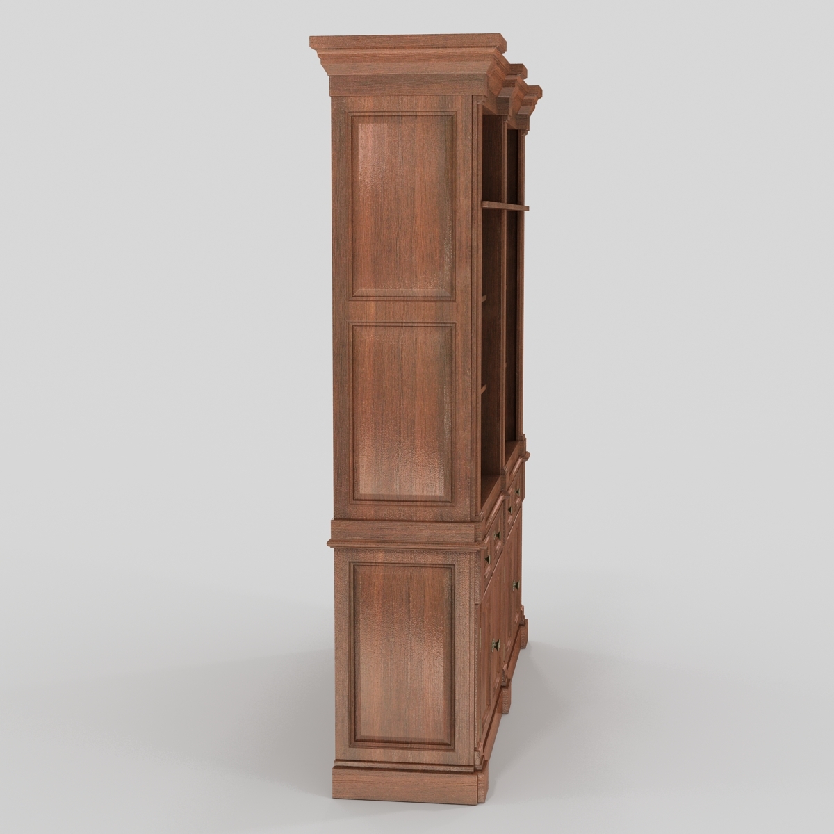 classic bookcase 3d model