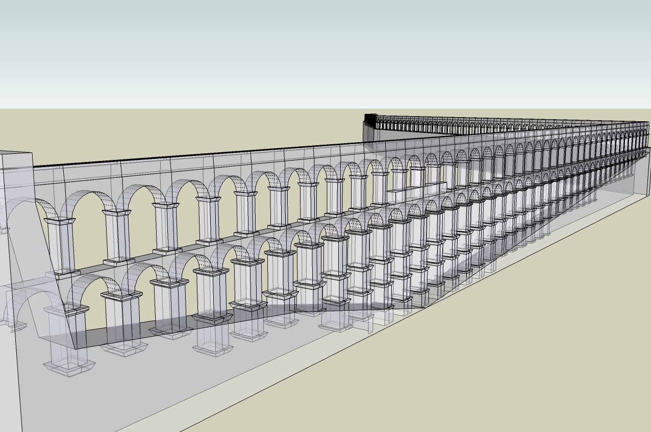 3d roman aqueduct segovia