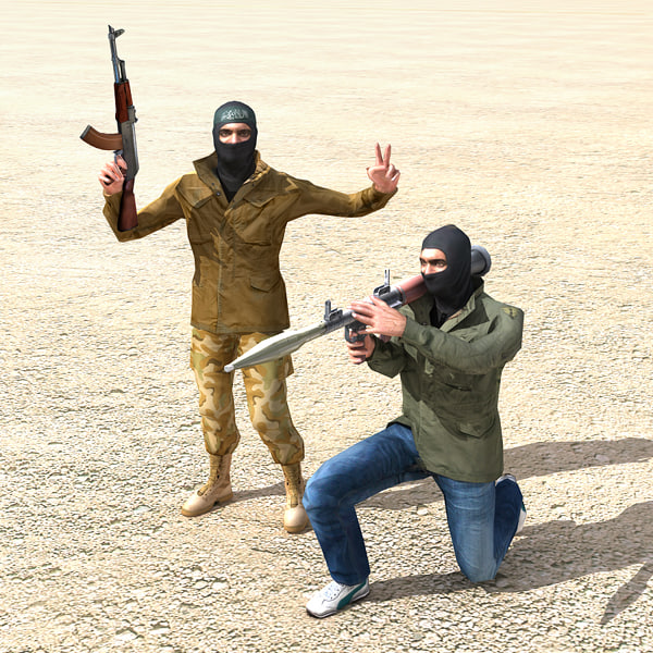 3d model arab rebel