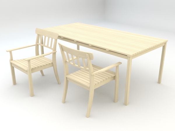 angso series outdoor table obj