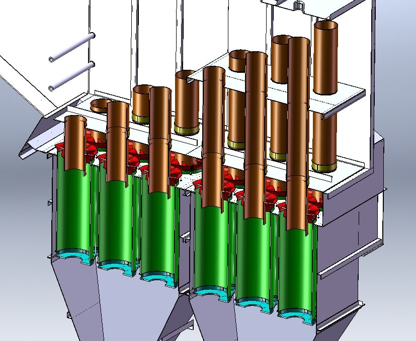 multi cyclone filter 3d dwg