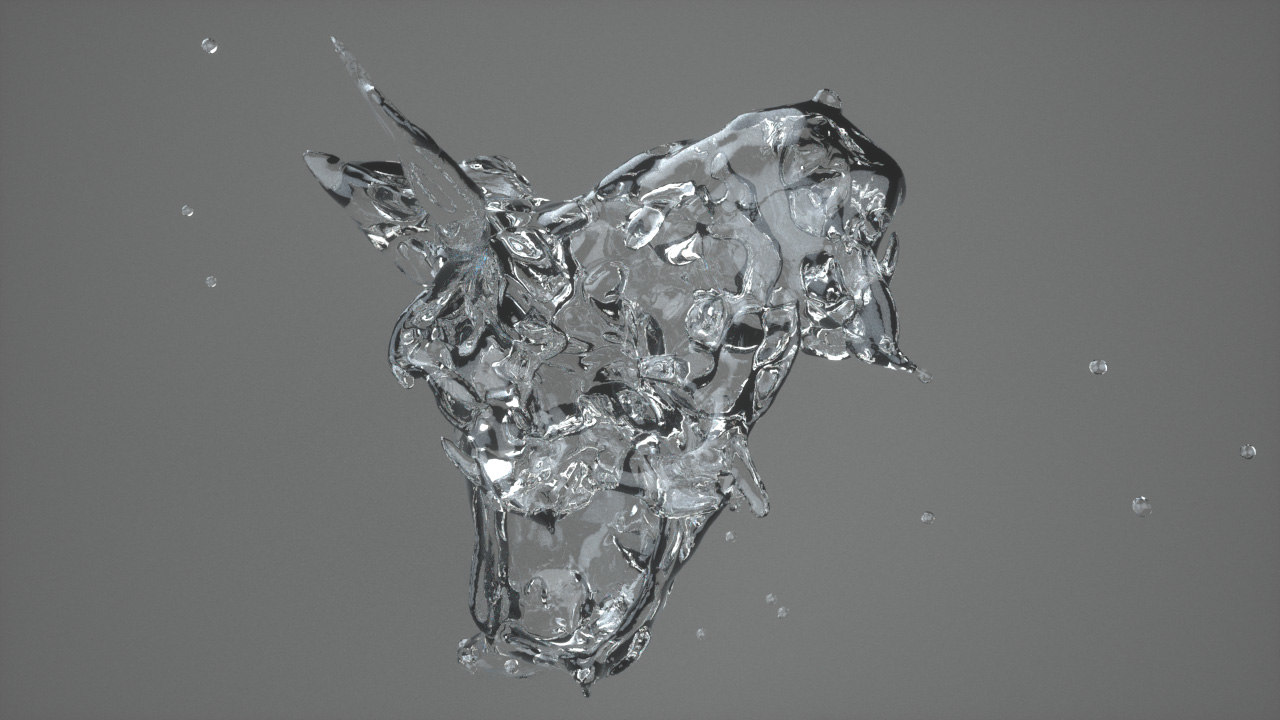 3d obj liquid splash