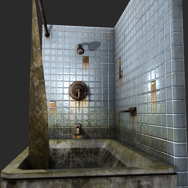 shower dirty 3d max